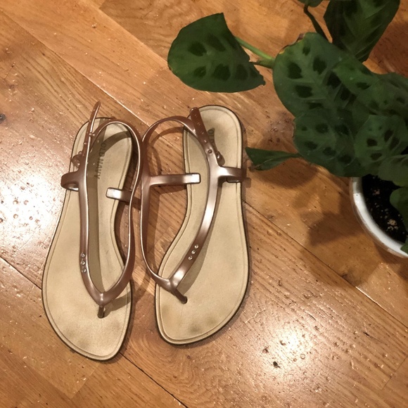 Old Navy | Shoes | Rose Gold Sandals | Poshmark